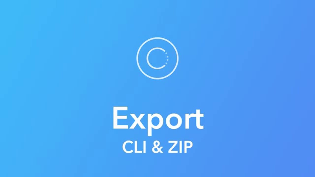 Ionic Creator Tutorials // Export CLI & ZIP
