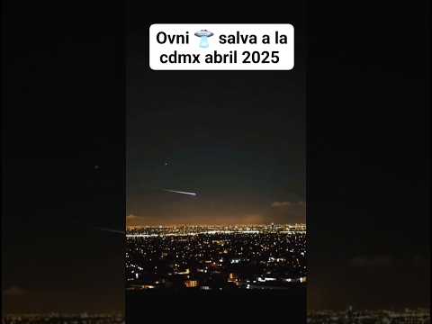 Meteorito desvía su trayecto inexplicablemente al aparecer un #OVNI 👽 en la #CiudaddeMéxico CDMX