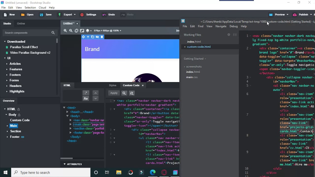 Bootstrap Studio and External Code Editors