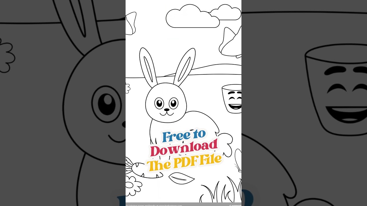 Free Printable | Easter Coloring Pages #korkortoon #easter #coloring #shorts