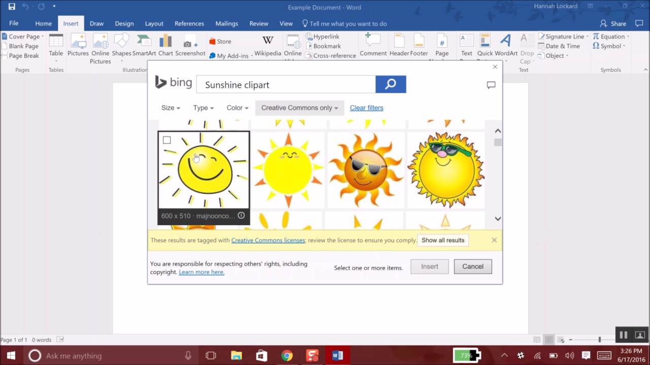 Clip Art/Image Tutorial Lesson