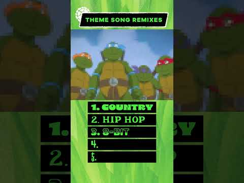TMNT Theme Song Remixes 🐢🎶 | Teenage Mutant Ninja Turtles #Shorts