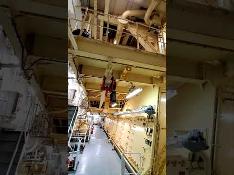 8 Cylinder, 2 stroke, Sulzer Marine Diesel #containership #ship engine #marine diesel #diesel