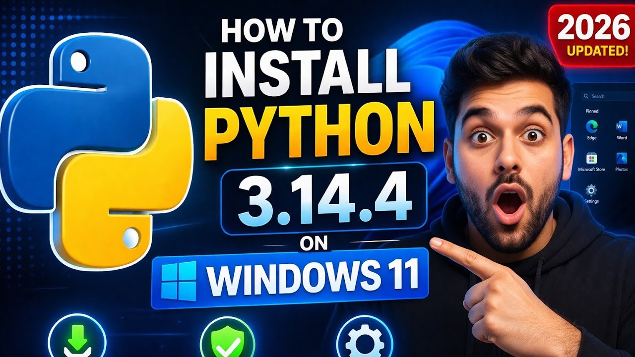 How to install Python 3.14.4 on Windows 11 [2026] | Python Installation