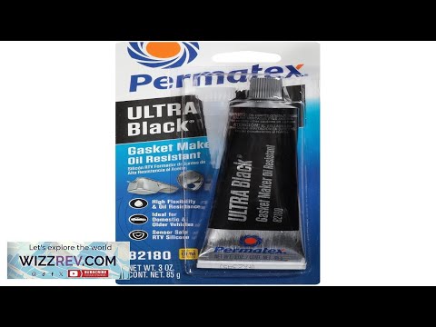 Permatex 82180 Ultra Black Maximum Oil Resistance RTV Silicone Gasket Maker Sensor Review