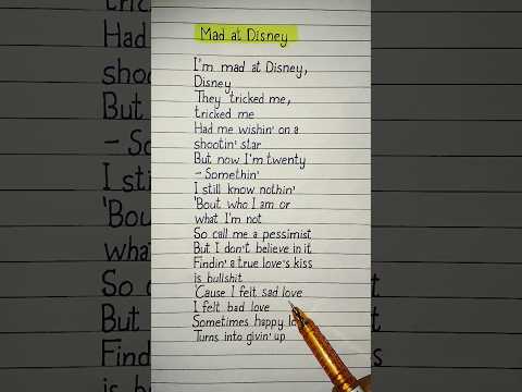 salem ilese mad at disney lyrics