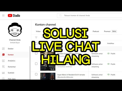 Mengatasi Live Chat Yang Hilang Video streaming