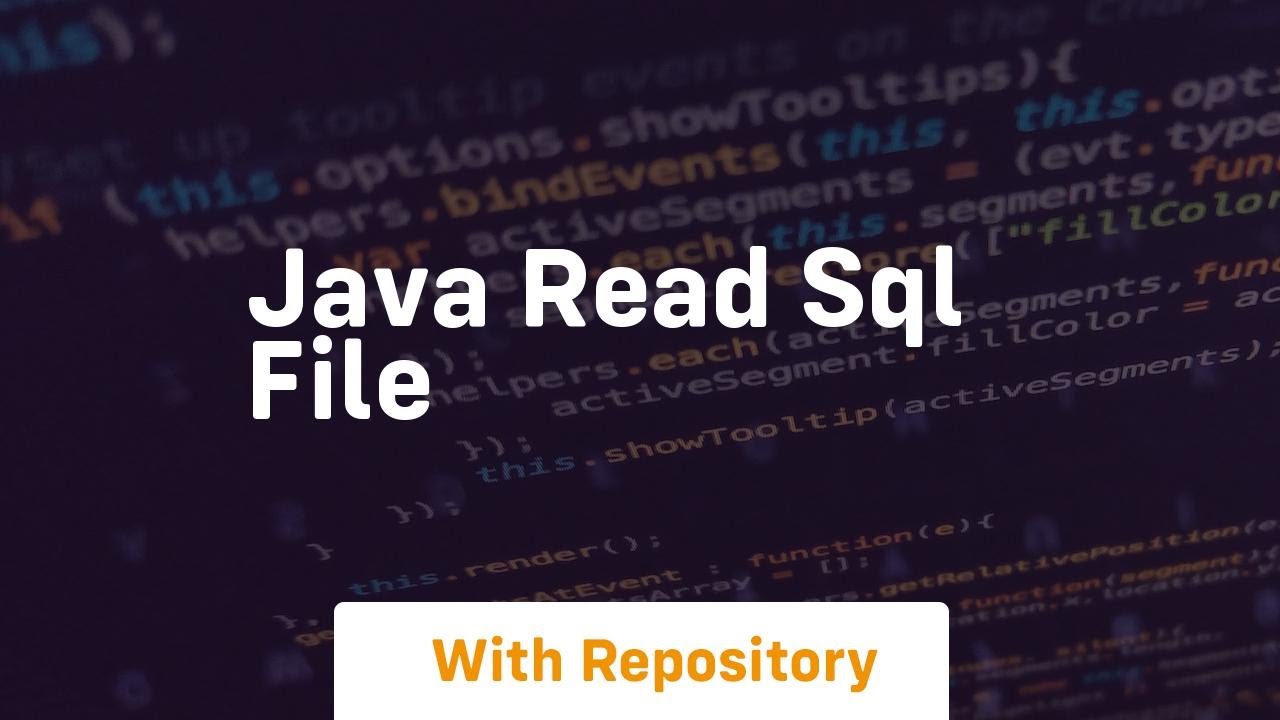 java read sql file