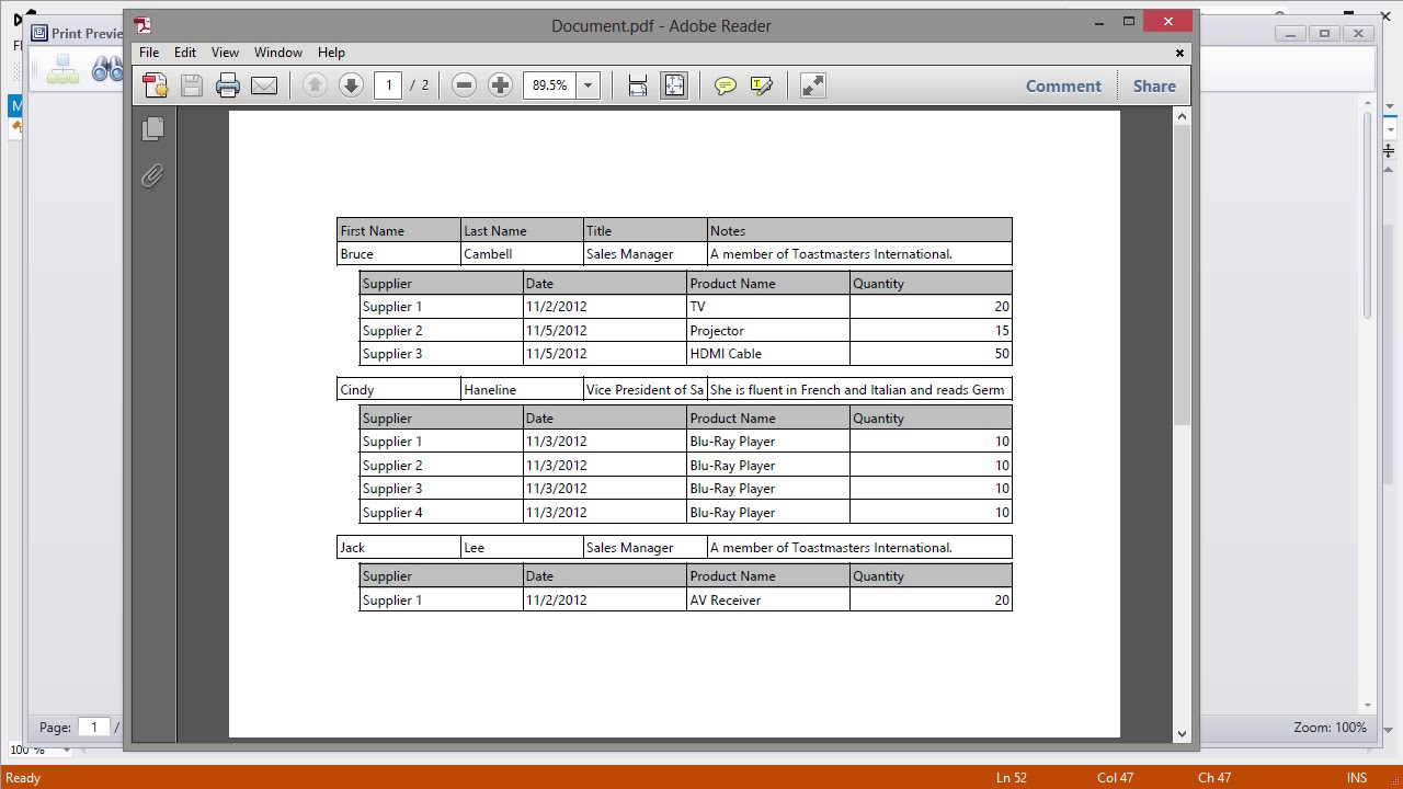 WPF Data Grid - Master-Detail Printing