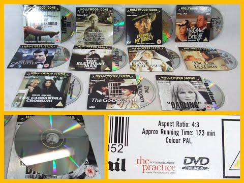 Hollywood Icons Film Movies Collection Daily Mail DVD x 11 Films VGC