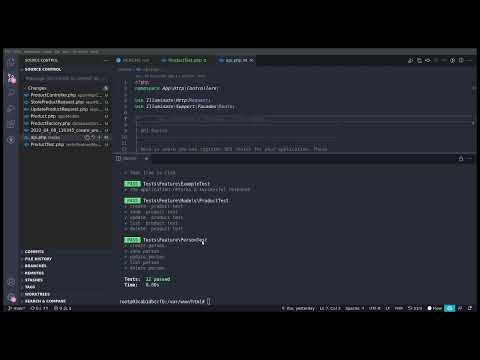 #4 - Laravel 9 Crud TDD OpenApi Swagger 4 minutes