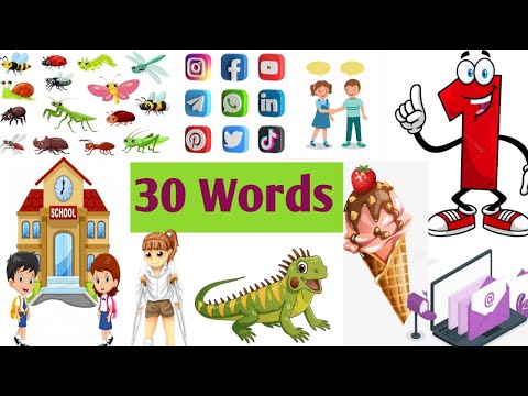 Words that start with letter I/ I for/ Things made from I/kids learning vedio/educational vedio/