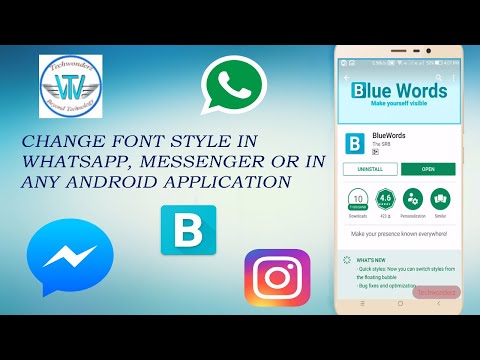 How to change font style in WhatsApp, Messenger, Instagram or in any texting applicaion in Android