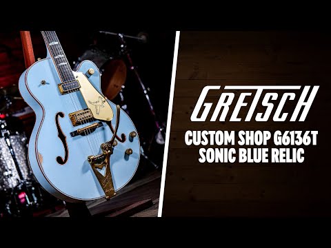 Gretsch Custom Shop G6136T | Sonic Blue Relic | Reverb