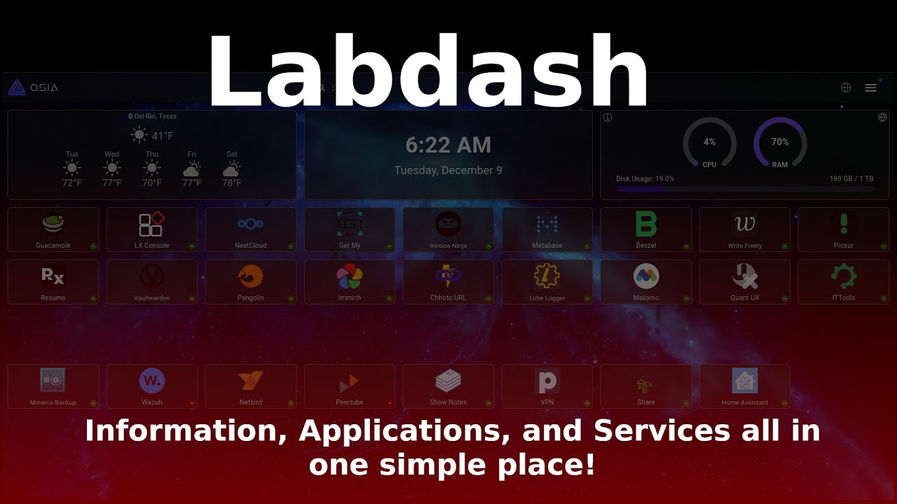 Labdash - a powerful, simple, dashboard.
