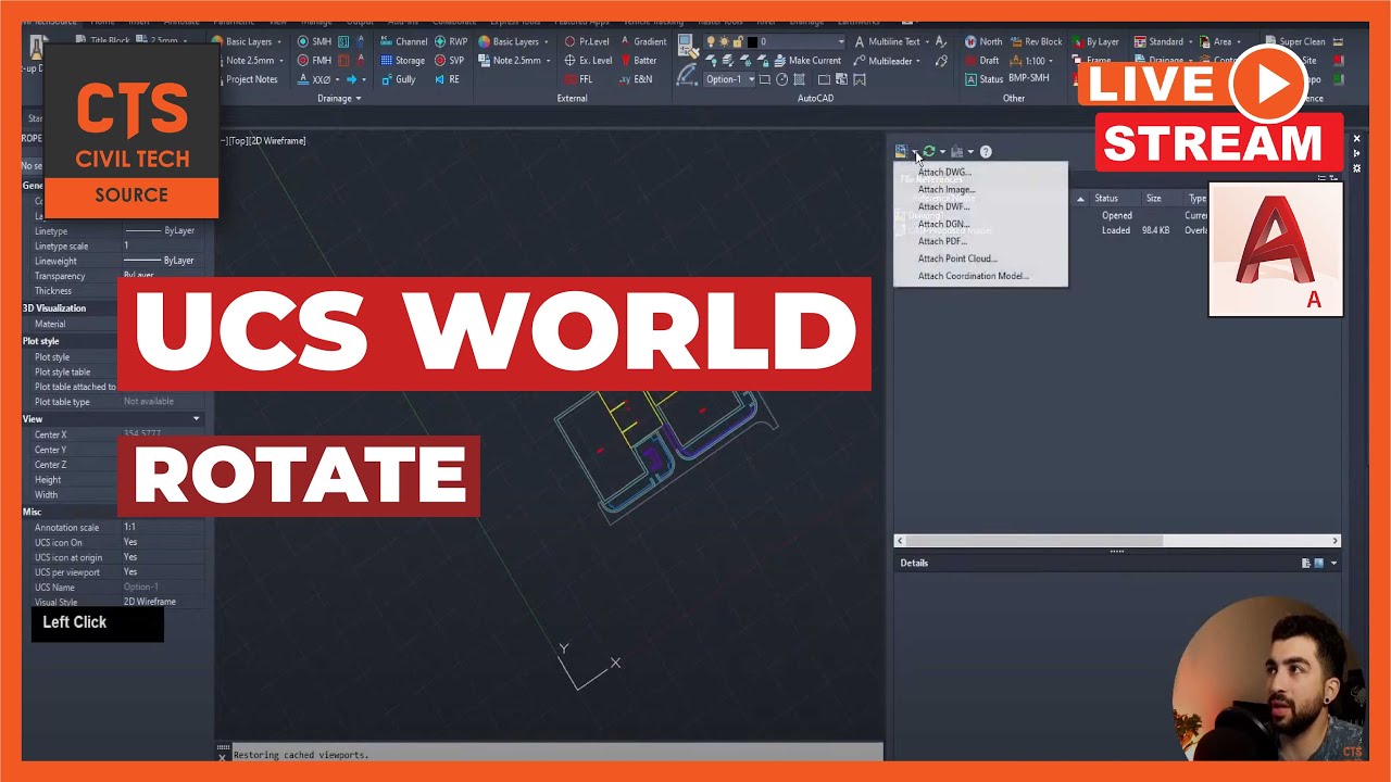 AutoCAD UCS - CTS (LiveStream)