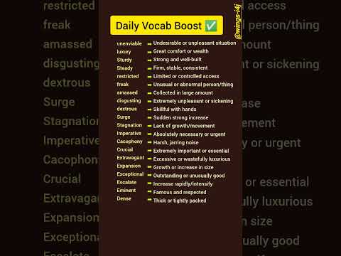 Advanced vocabulary✅#english #vocabulary #vocabs #advancedenglish #ielts #ssccgl #sscmts #sscexams