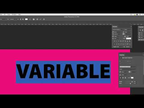 Adobe Photoshop CC 2018 Variable Font