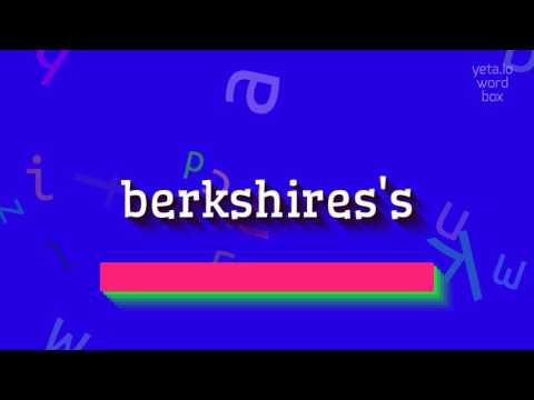 How to say "berkshires's"! (High Quality Voices)