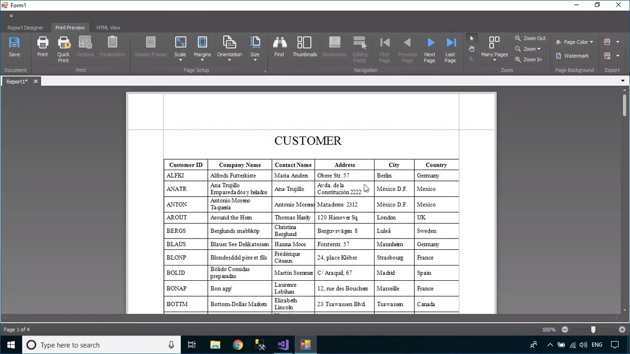 DevExpress Tutorial - Create a Simple Report | FoxLearn