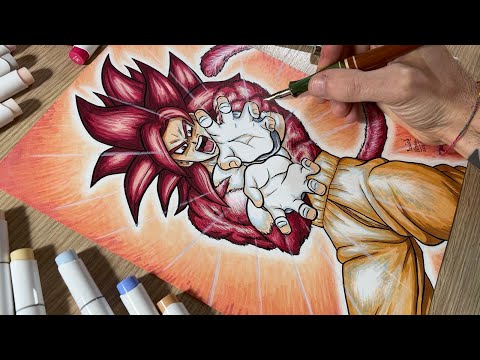 Drawing The New “Goku SSJ4” from DragonBall Daima