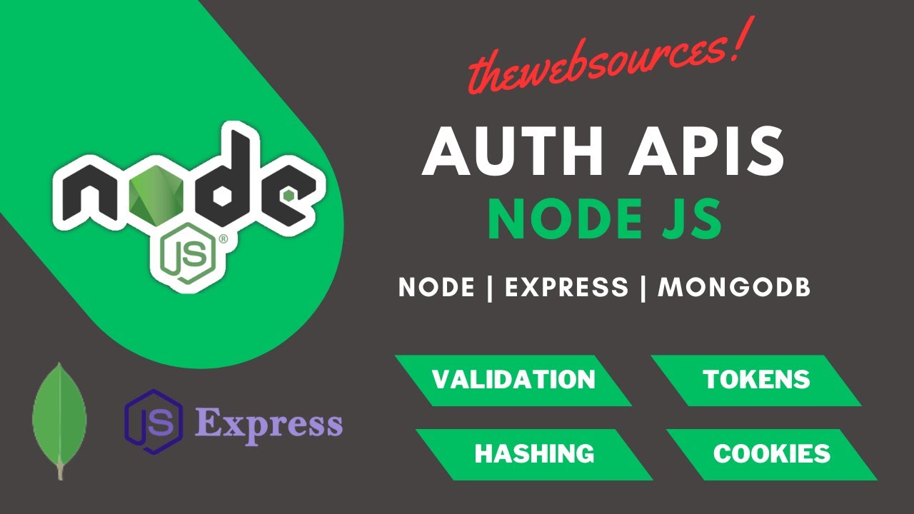 Authentication system APIs using nodejs, expressjs and mongodb database