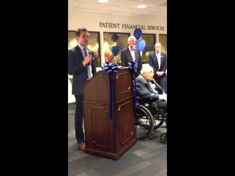 Eric Baas, OD, Service Chief: Greets Audience at Rosenbloom Center Opening