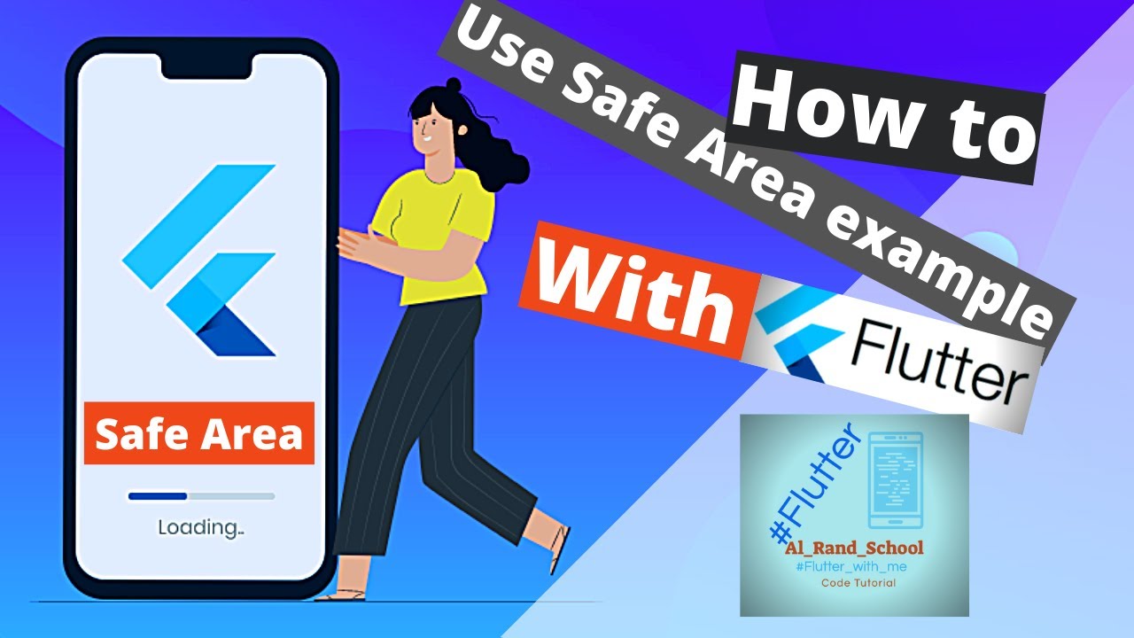 How to use Safe Area Widget in Flutter Apps (Simple Example ) speed code