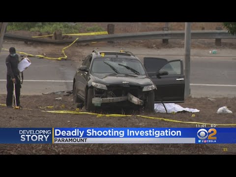 Woman Found Shot To Death In Crashed SUV Off 710 Freeway In Paramount; Gunman At Large