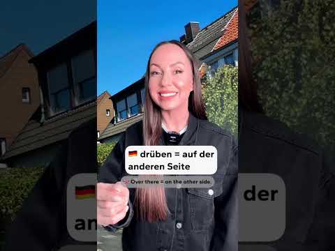 Was bedeutet DRÜBEN? (Deutsch lernen | Learn German | Wortschatz erweitern) #Shorts