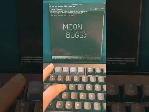 Command Line games: Moon Buggy #gaming #terminal #linux