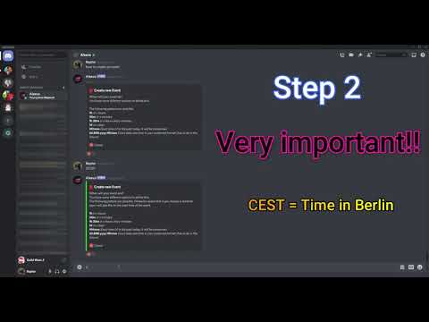 How to create an Event with the Aleeva Bot