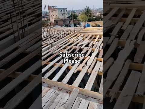 Roof trussing is being done, half of the 3600 feet is done, half is lef#construction #rajmistrioli