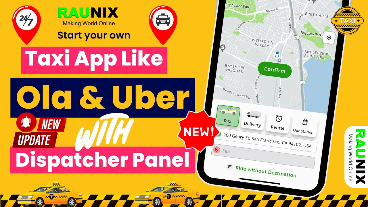 how to make bike taxi app | how to make taxi booking app like uber with Dispatcher Panel #raunix