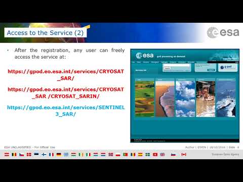 ID 224 SAR Altimetry Processing On Demand Service for CryoSat-2 and Sentinel-3 at ESA G-POD