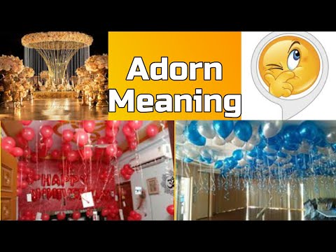 English Vocabulary | Meaning of Adorn | IELTS | PTE | CAE.