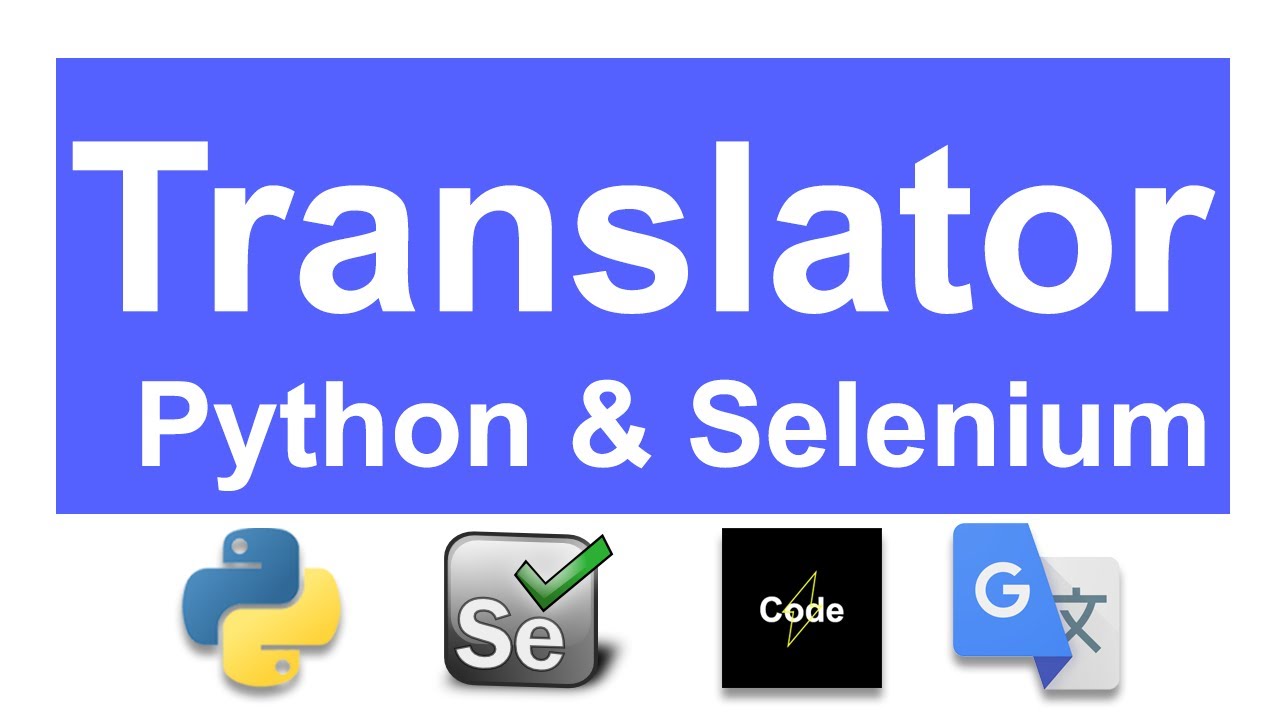 Simple translator, using Python and Selenium