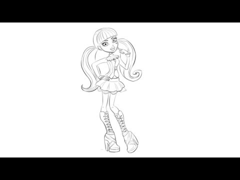 How to draw Draculaura Step by Step – I'm Youtuber – Follow my videos ...
