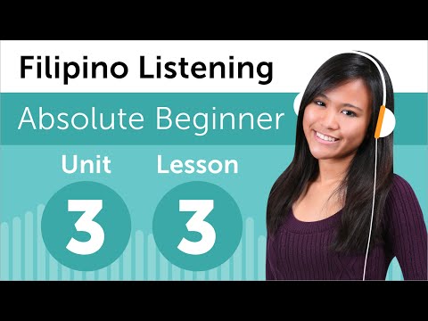 Filipino Listening Practice - Talking About Medicines in Filipino