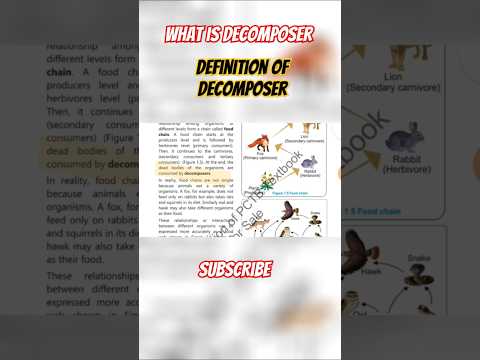 Definition Of Decomposers l what is meant by decomposer l #biology #science #2025 #biology2025
