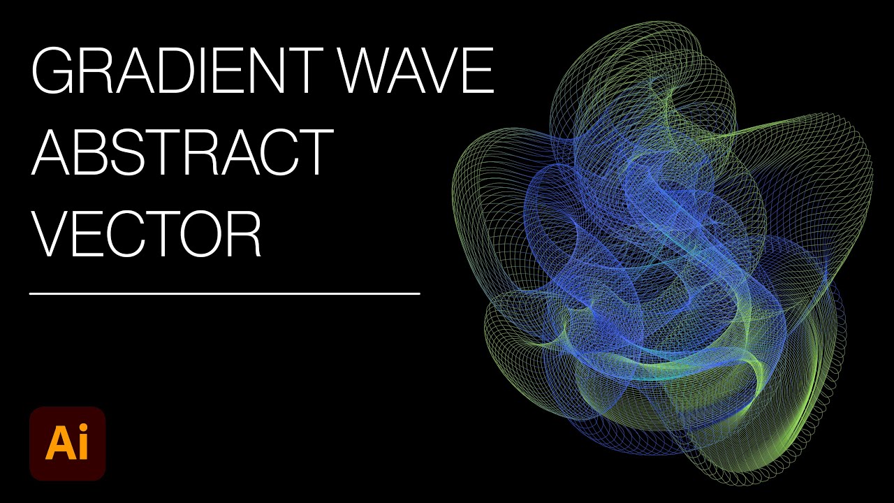 How to Create Gradient Wave Abstract Vector/ Adobe Illustrator