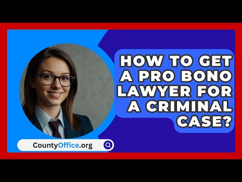 How To Get A Pro Bono Lawyer For A Criminal Case? - CountyOffice.org