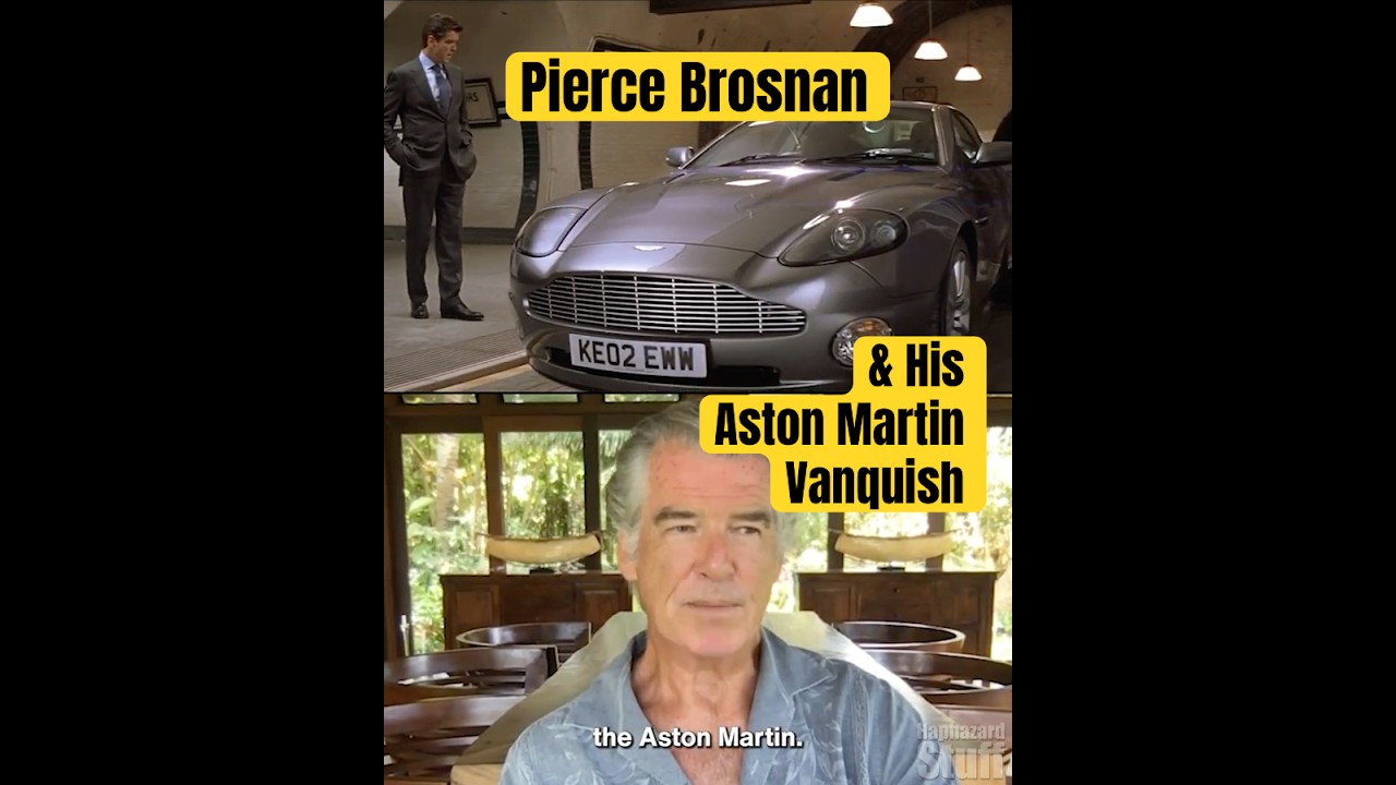 Pierce Brosnan & His Aston Martin Vanquish