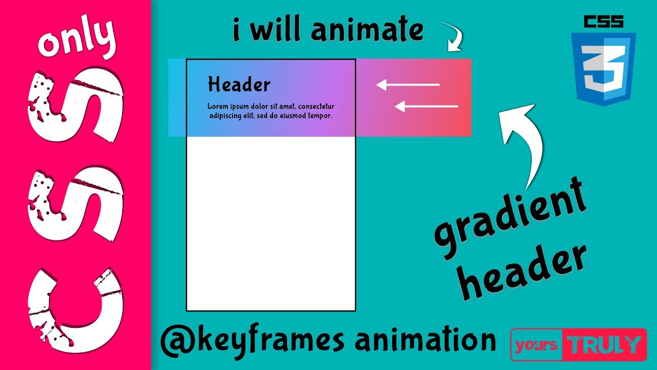Header gradient animation | Pure CSS