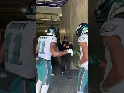 Eagles Take the Field for Warmups Against the Chicago Bears #shorts