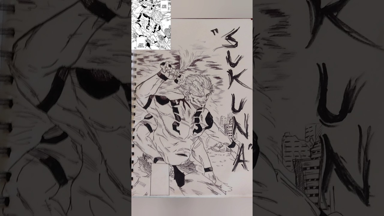 Hein Era Sukuna manga panel drawing