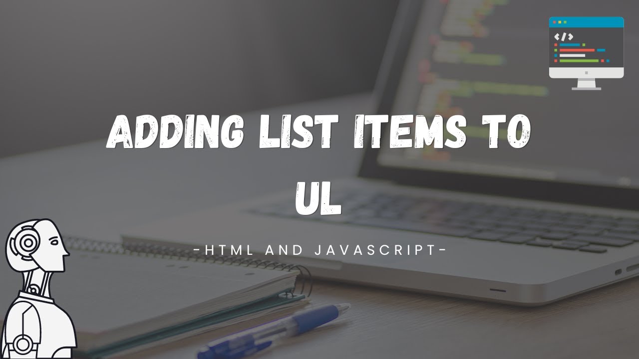 Adding list items to UL - HTML and Javascript