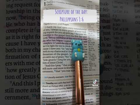 Scripture of The Day: Philippians 1:6. #jesussaves #bible #scripture
