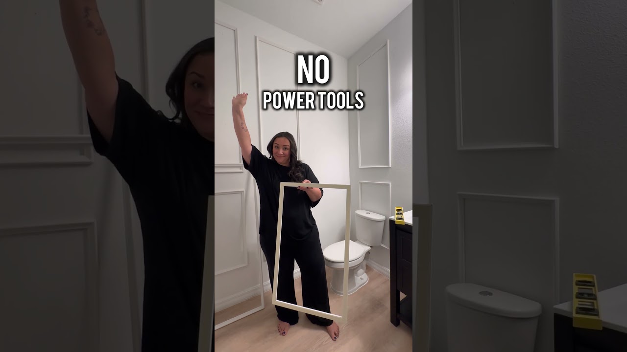 Peel & Stick moulding from Amazon! Easy Home DIY - Great for renters!!   #home #diyhomeimprovement