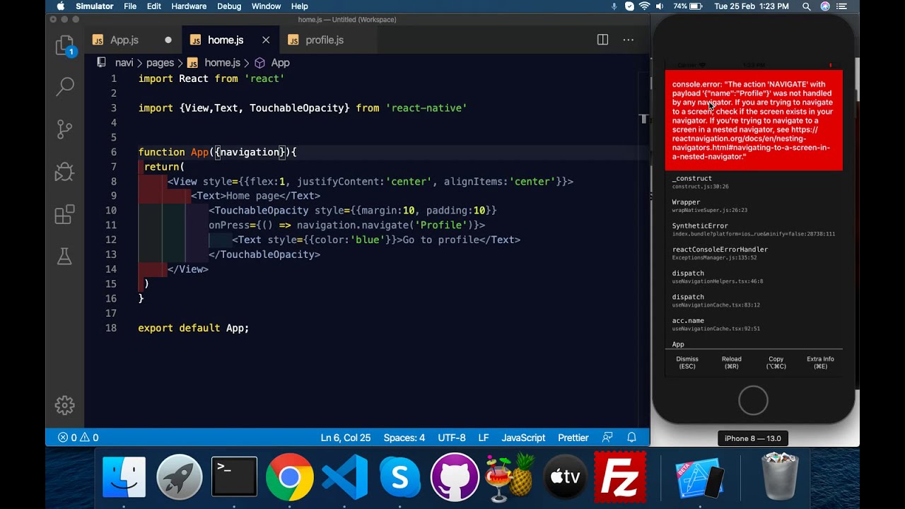 [2020] React navigation v5 || React navigation stack || EasyCode Sardar || React navigation tutorial